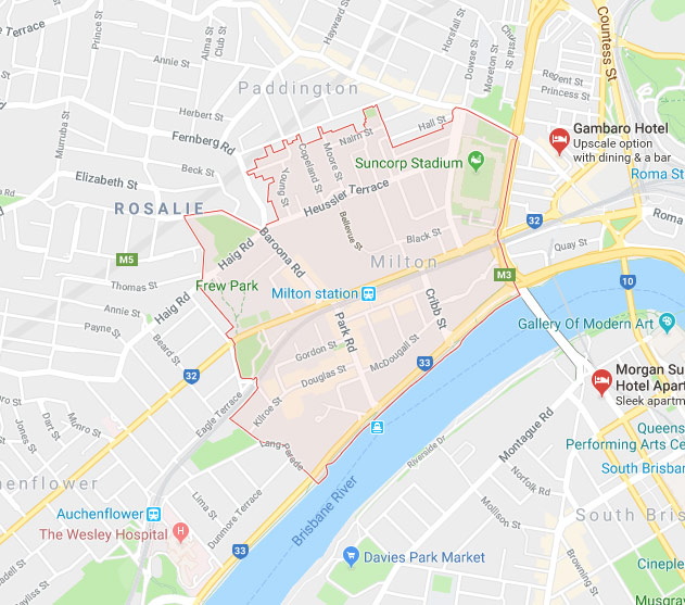 New Farm, Brisbane Map