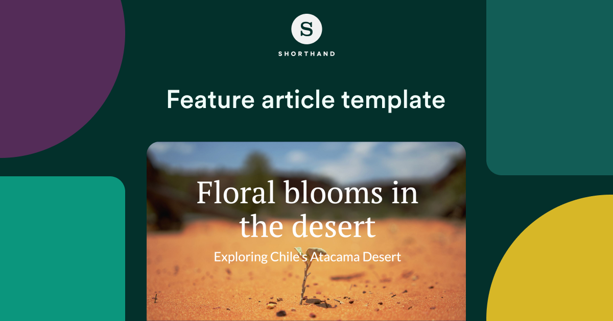 Feature article template | Shorthand