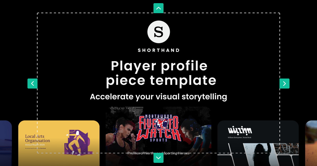 Sports profile piece template | Shorthand