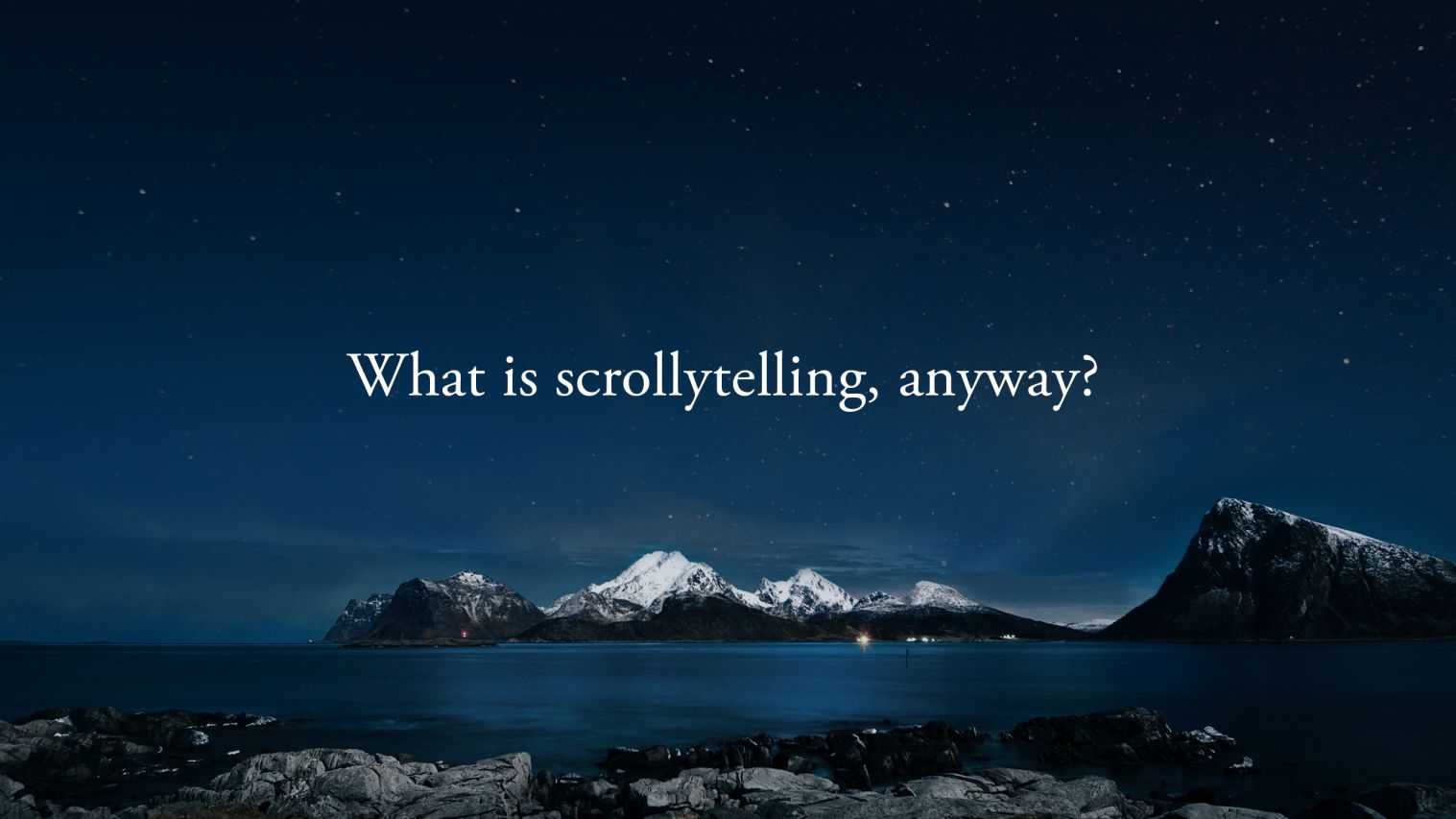 An introduction to scrollytelling