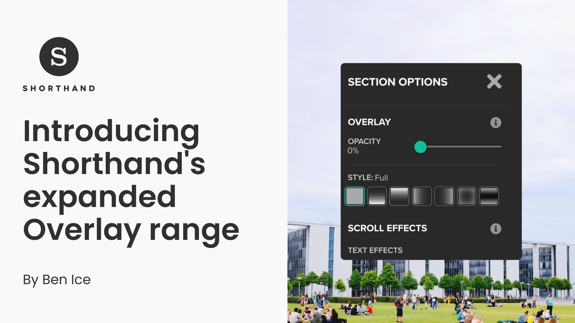 Introducing Shorthand's expanded Overlay range