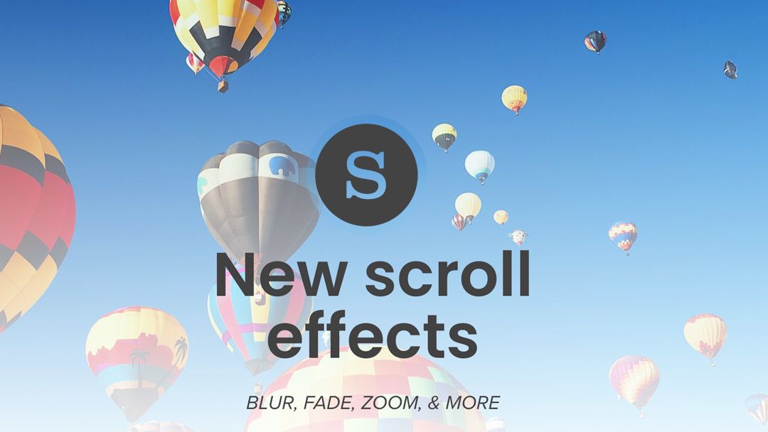 New scroll effects