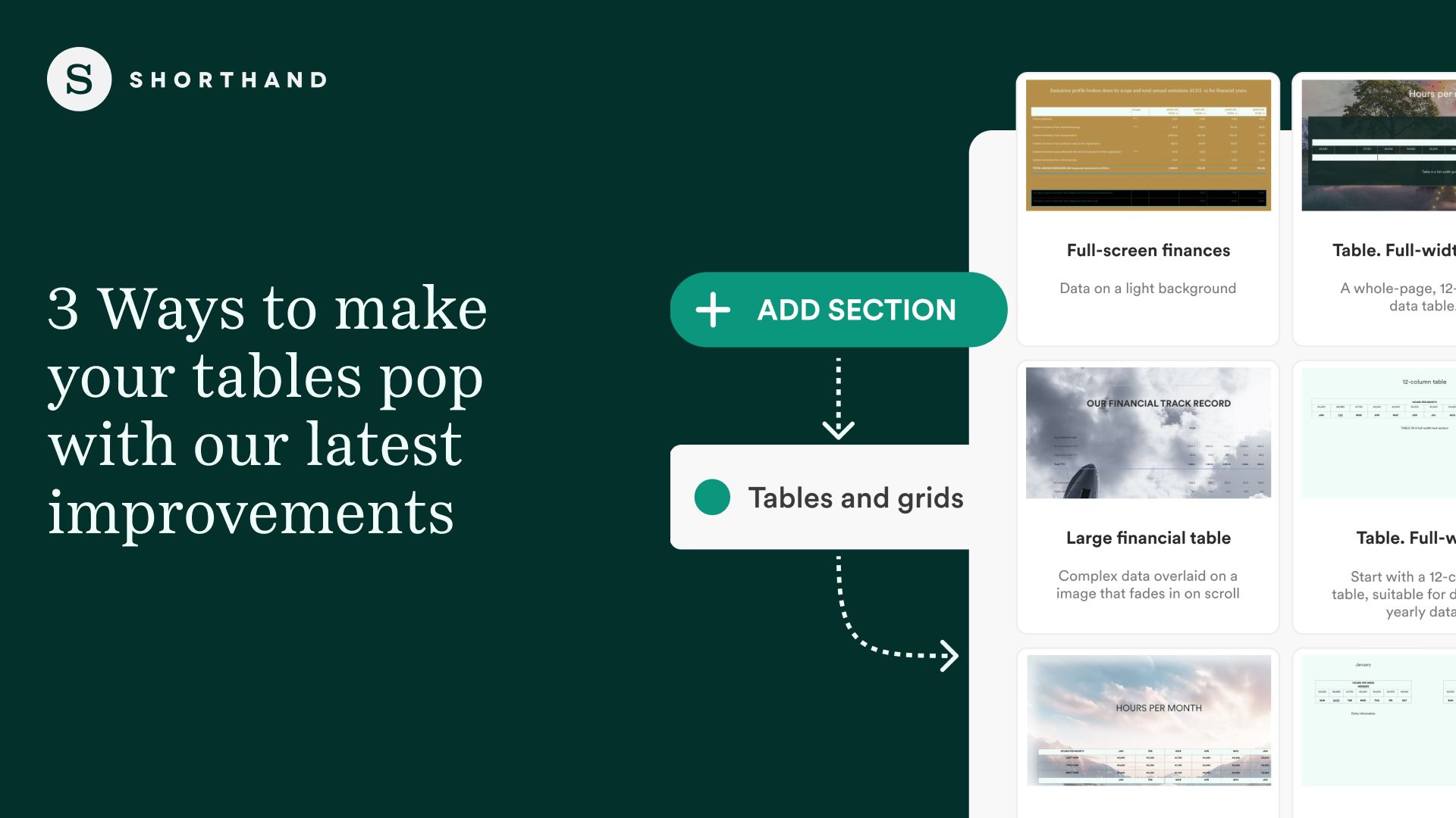 3 ways to make your tables pop with our latest improvements